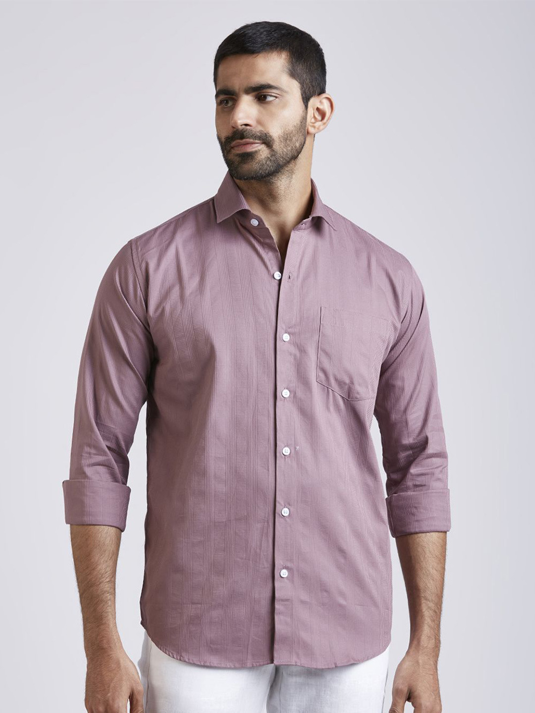 Buy JOHN WATSON Men Slim Fit Semiformal Shirt - Shirts for Men 30209291 ...