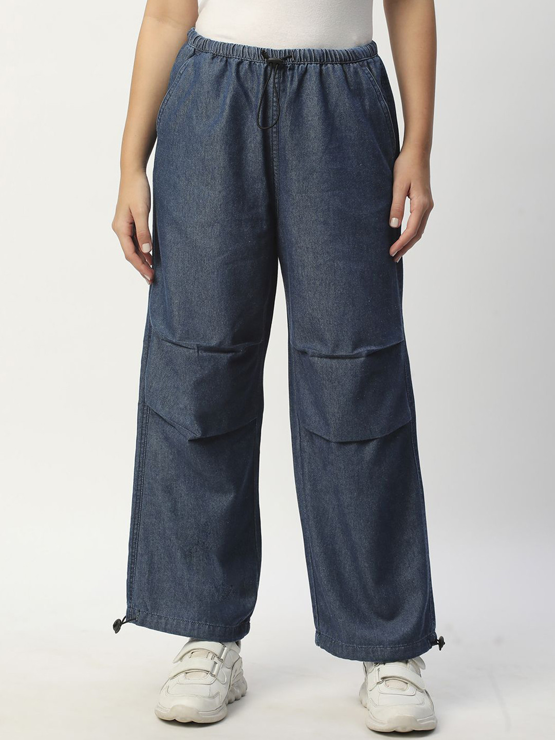 Buy R&B Women Wide Leg Slash Knee Jeans - Jeans for Women 30209540 | Myntra
