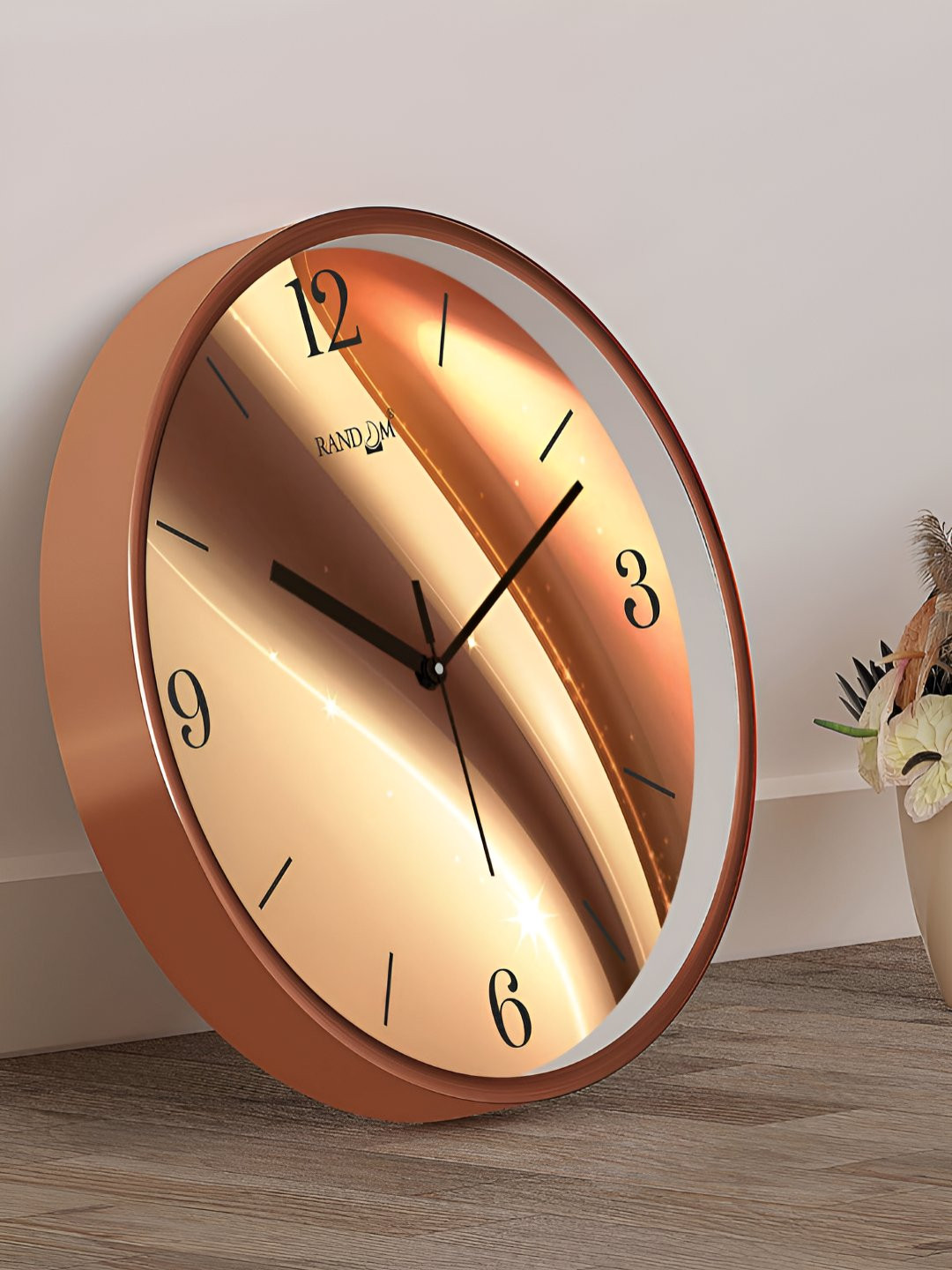 Buy RANDOM Printed Round Shaped Sweep Silent Movement Contemporary Wall ...