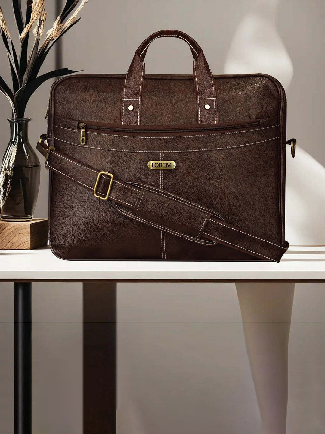 Buy LOREM Unisex Textured Laptop Bag - Laptop Bag for Unisex 30215124 ...