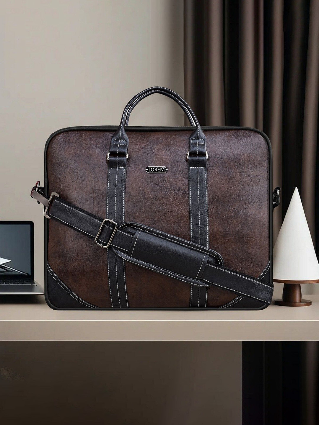 Buy LOREM Unisex Textured Laptop Bag - Laptop Bag for Unisex 30215136 ...