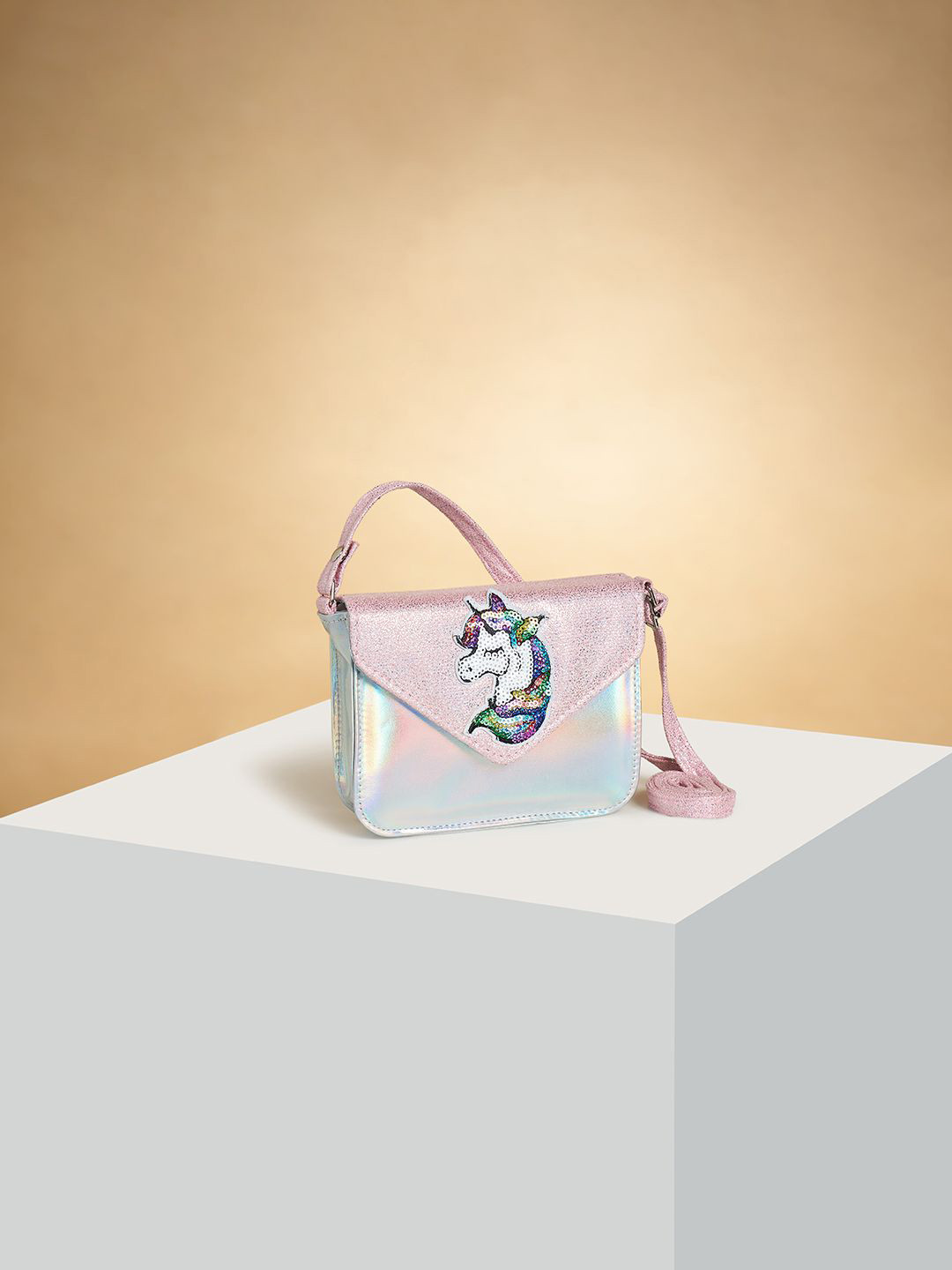 Buy Pantaloons Junior Embellished PU Oversized Structured Handheld Bag ...