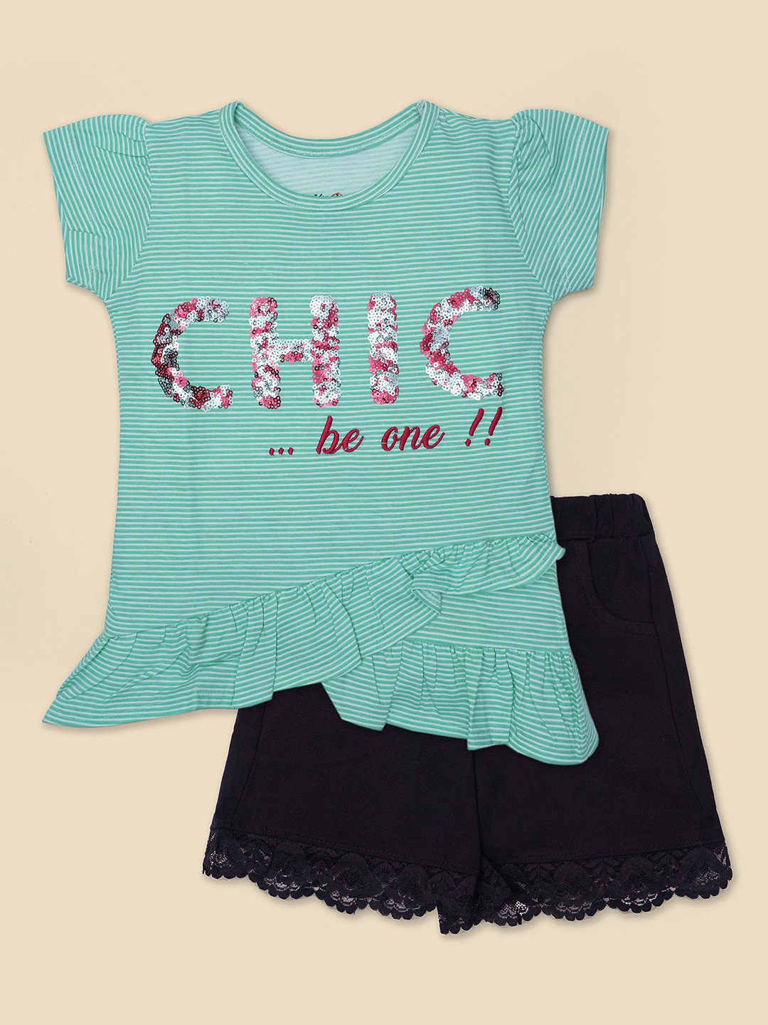 Buy Nino Togs Girls Embellished Top With Shorts - Clothing Set for ...