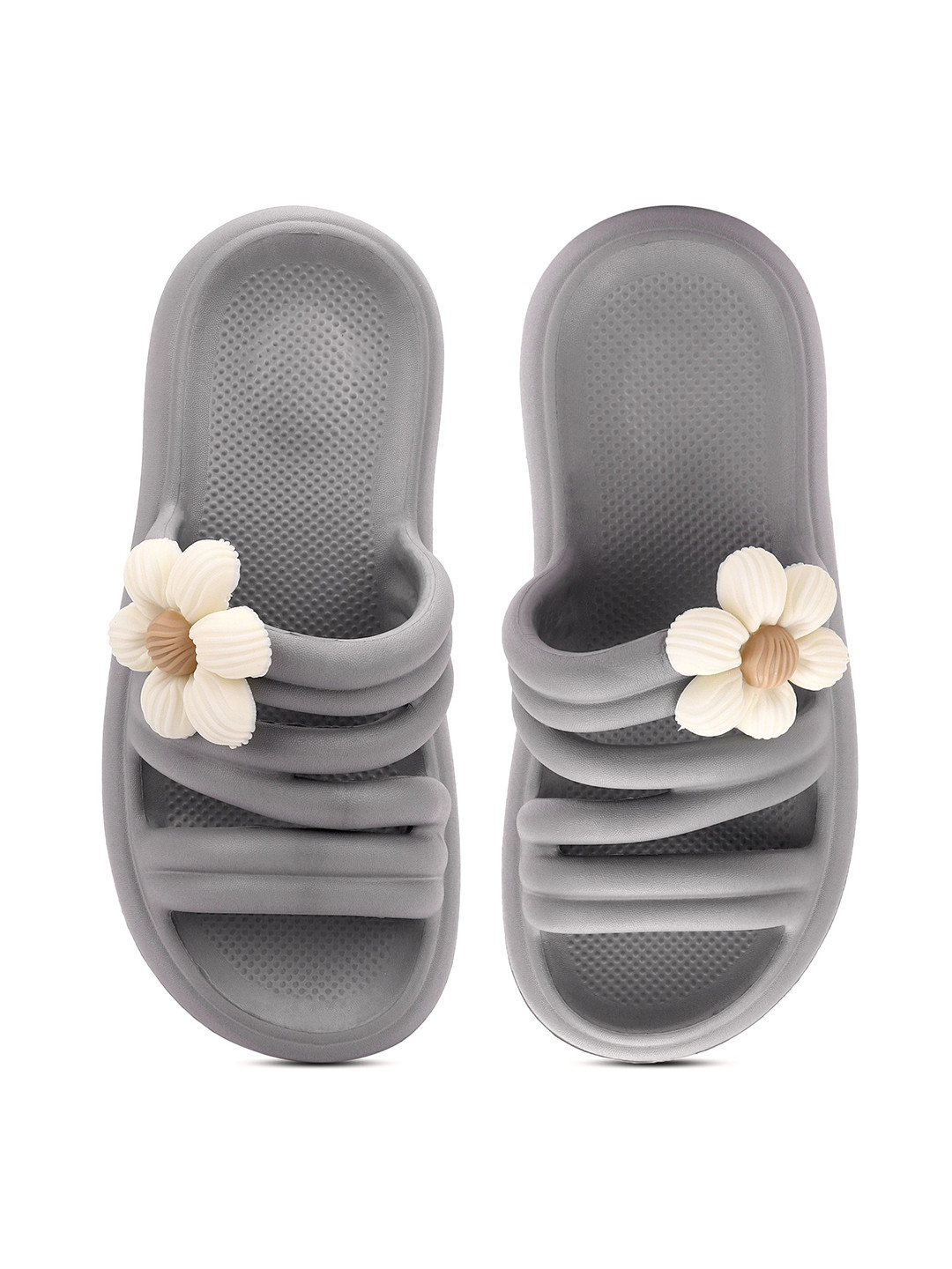 Buy CASSIEY Women Comfortable Lightweight Rubber Sliders - Flip Flops ...