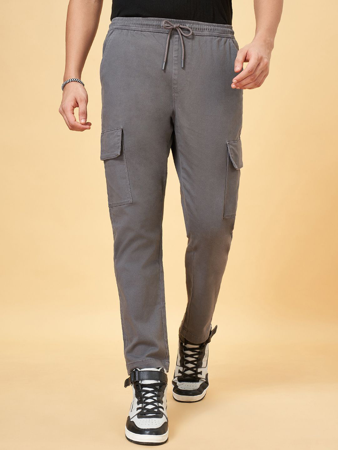 Buy Urban Ranger By Pantaloons Men Slim Fit Cotton Cargo Trouser ...