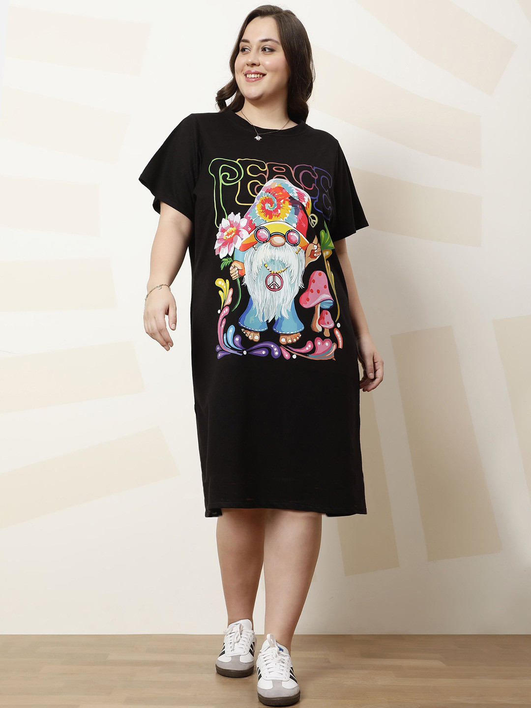 Buy Athena Ample Graphic Print T Shirt Dress - Dresses for Women 30225927 | Myntra