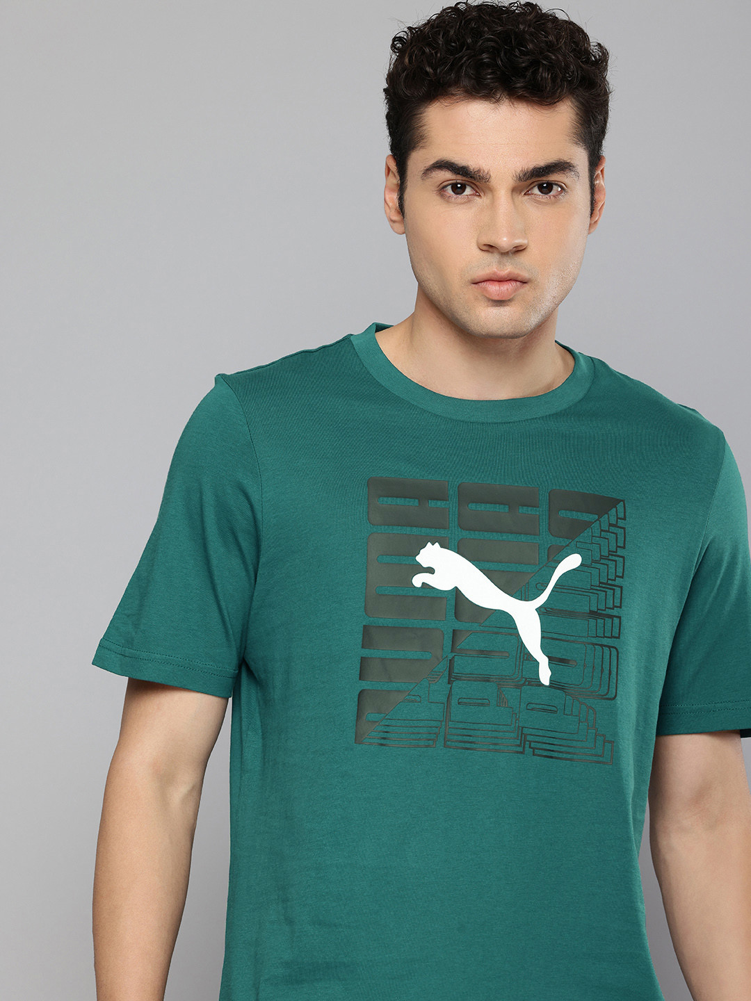 Buy Puma GRAPHICS Brand Logo Printed Outdoor T Shirt - Tshirts for Men ...