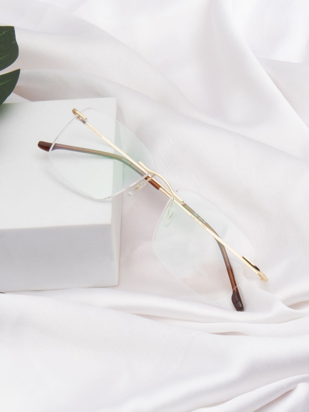 Buy Ted Smith Unisex Rimless Rectangle Frames - Frames for Unisex ...