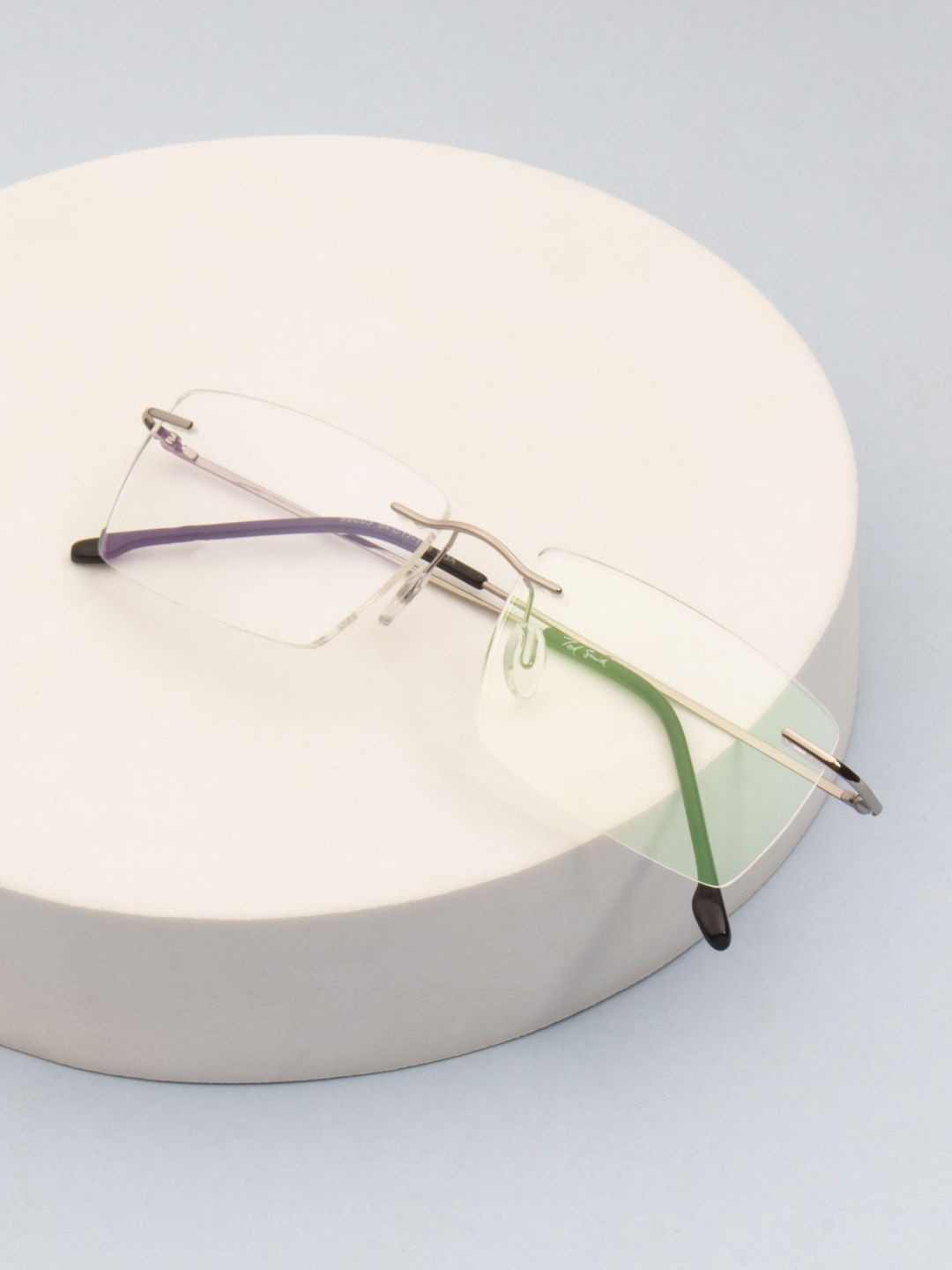 Buy Ted Smith Unisex Rimless Rectangle Frames - Frames for Unisex ...