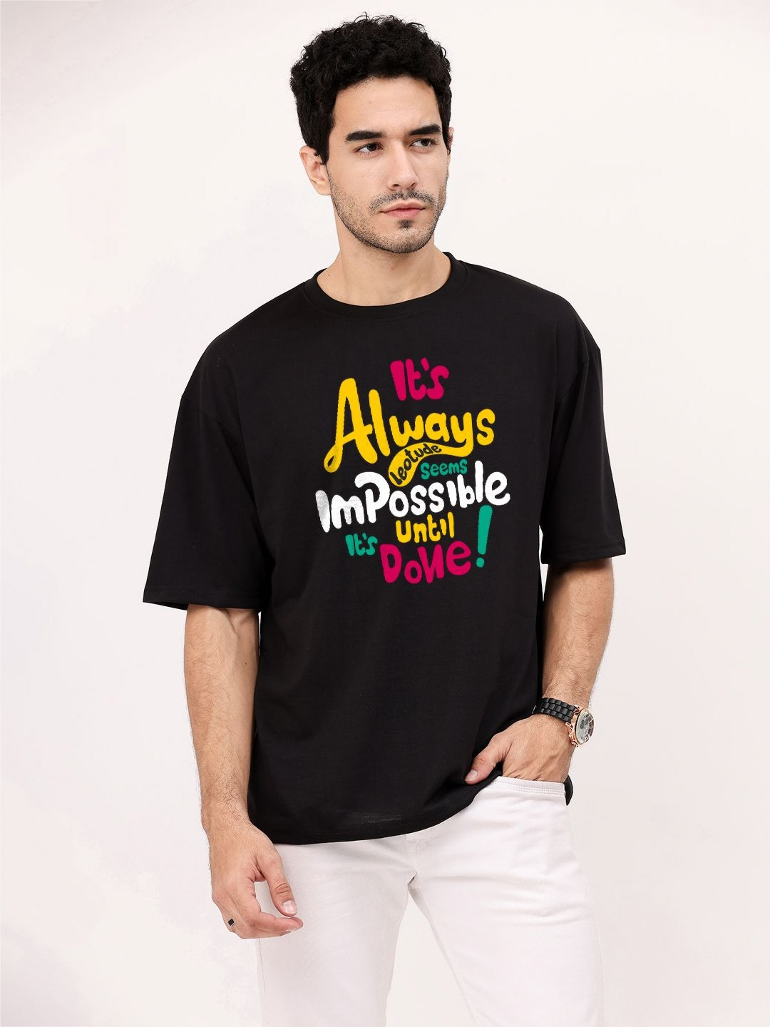 Buy Leotude Men Typography Printed T Shirt - Tshirts for Men 30235624 ...