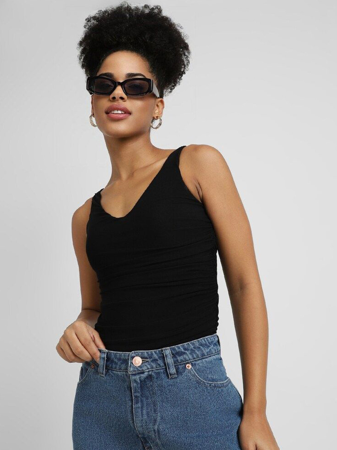 Buy FOREVER 21 Striped Tank Top - Tops for Women 30236225 | Myntra