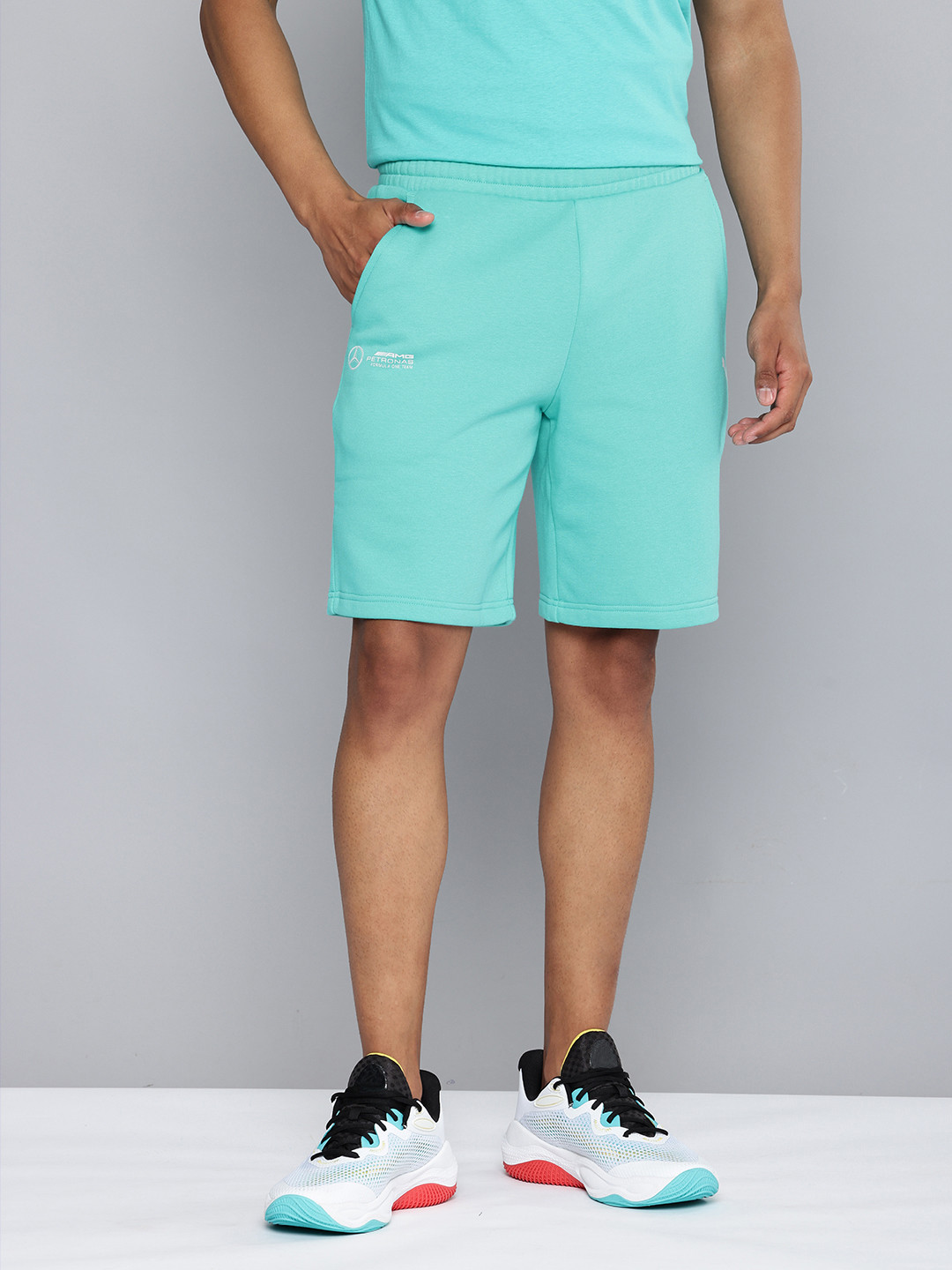 Buy PUMA Motorsport Men Mercedes AMG Petronas F1 Sports Shorts - Shorts ...