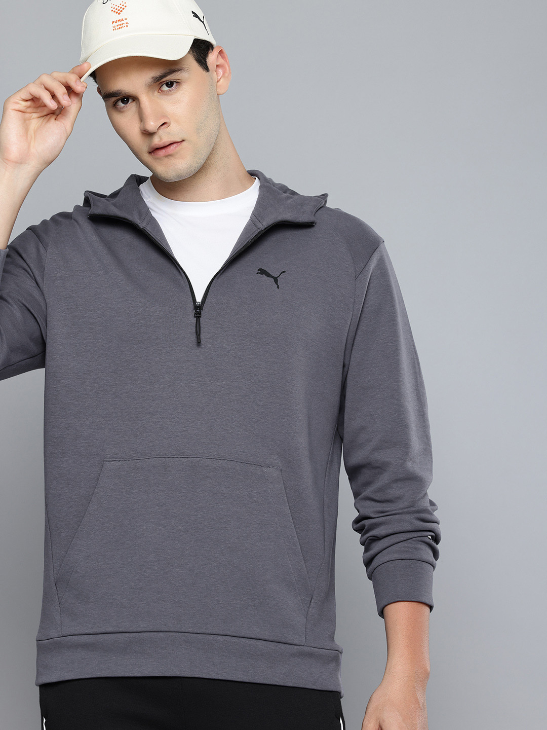 Buy Puma Rad/Cal Half Zip Hooded Sweatshirt - Sweatshirts for Men ...