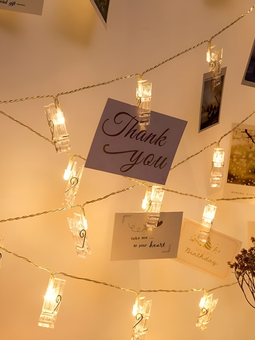 Buy ENORMITY Yellow Clip Shape String Light - String Lights for Unisex ...