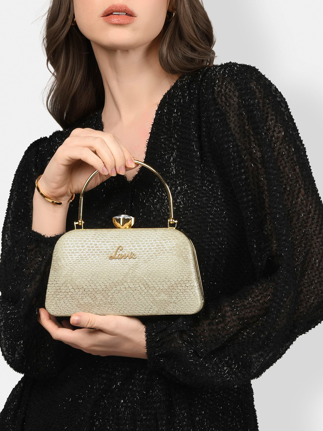 Buy Lavie Textured Box Clutch - Clutches for Women 30242232 | Myntra