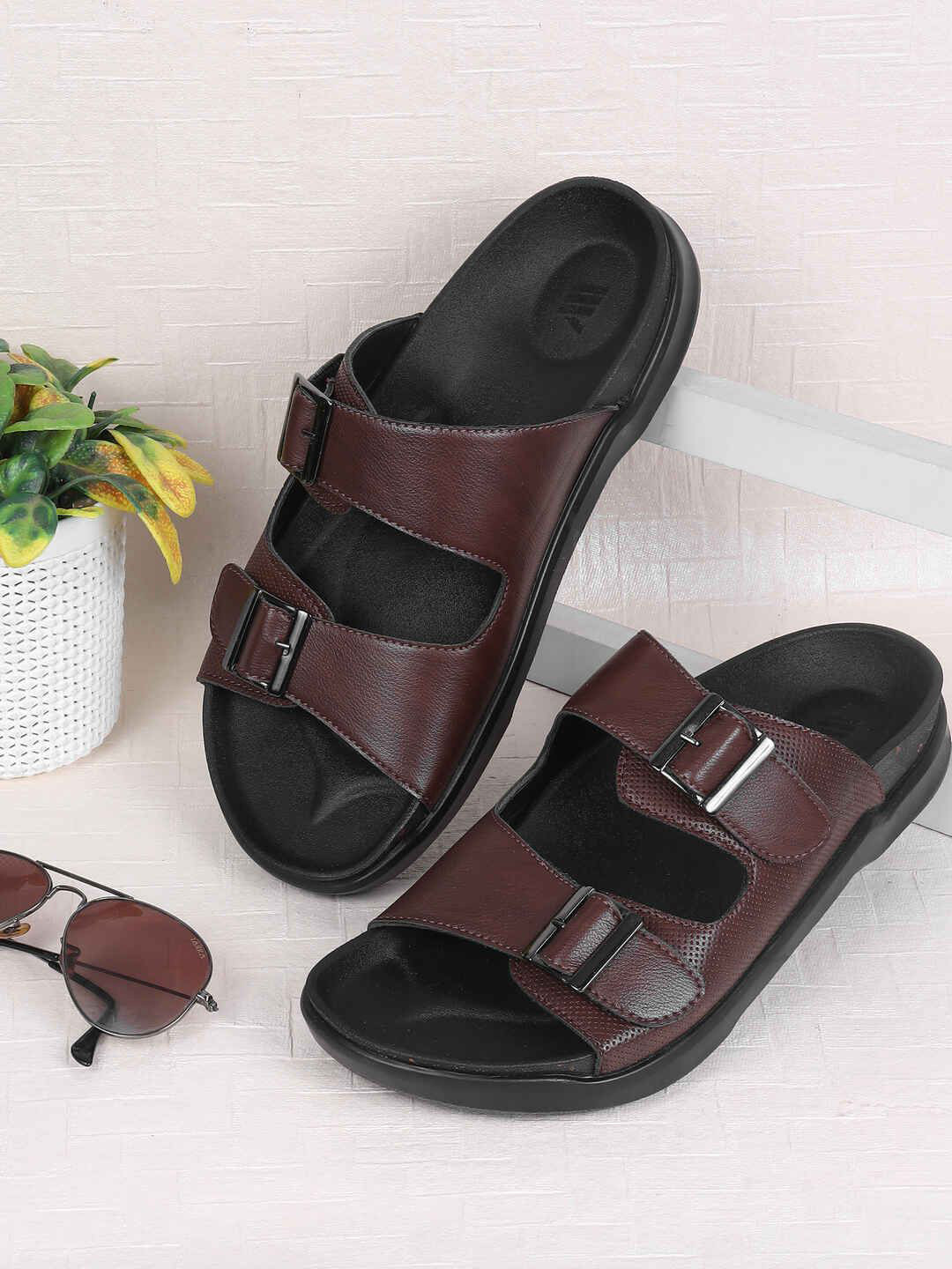 Buy WALKWAY By Metro Men Ethnic Comfort Sandals - Sandals for Men ...