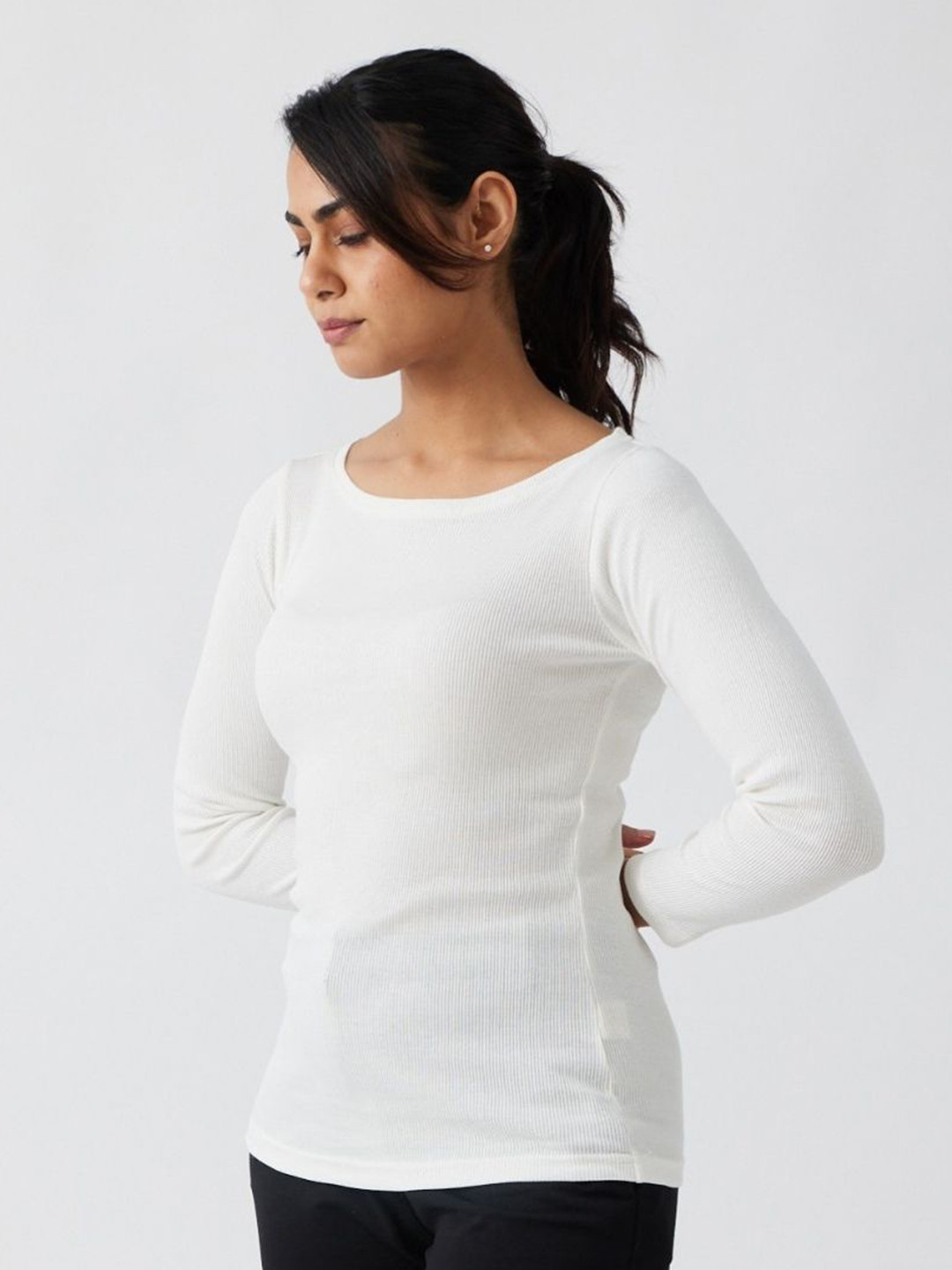 Buy Creatures Of Habit Ribbed Boat Neck Top - Tops for Women 30248789 ...