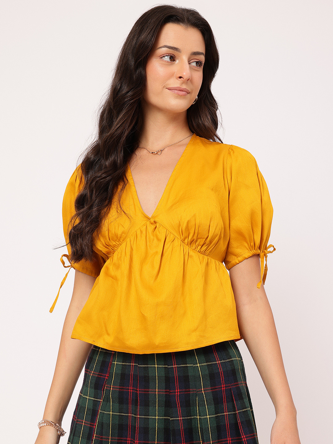 Buy DressBerry Plunge Styled Back Top - Tops for Women 30258006 | Myntra