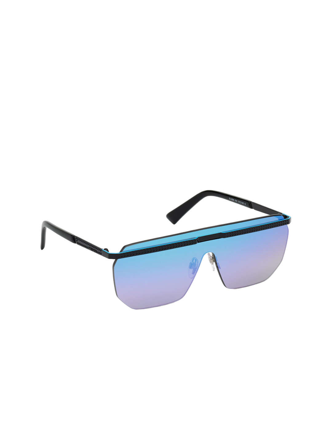 Buy DIESEL Men Rimless Shield Sunglasses With UV Protected Lens ...