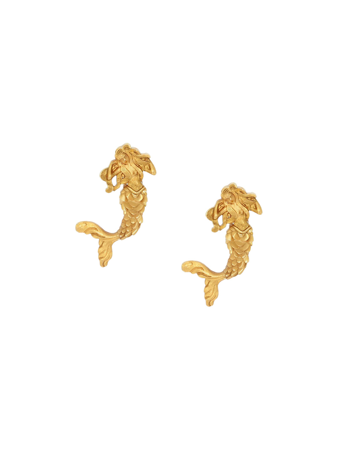 Buy BHIMA BIS HUID 22K Oceana Mermaid Earring - Earrings Gold for Women ...