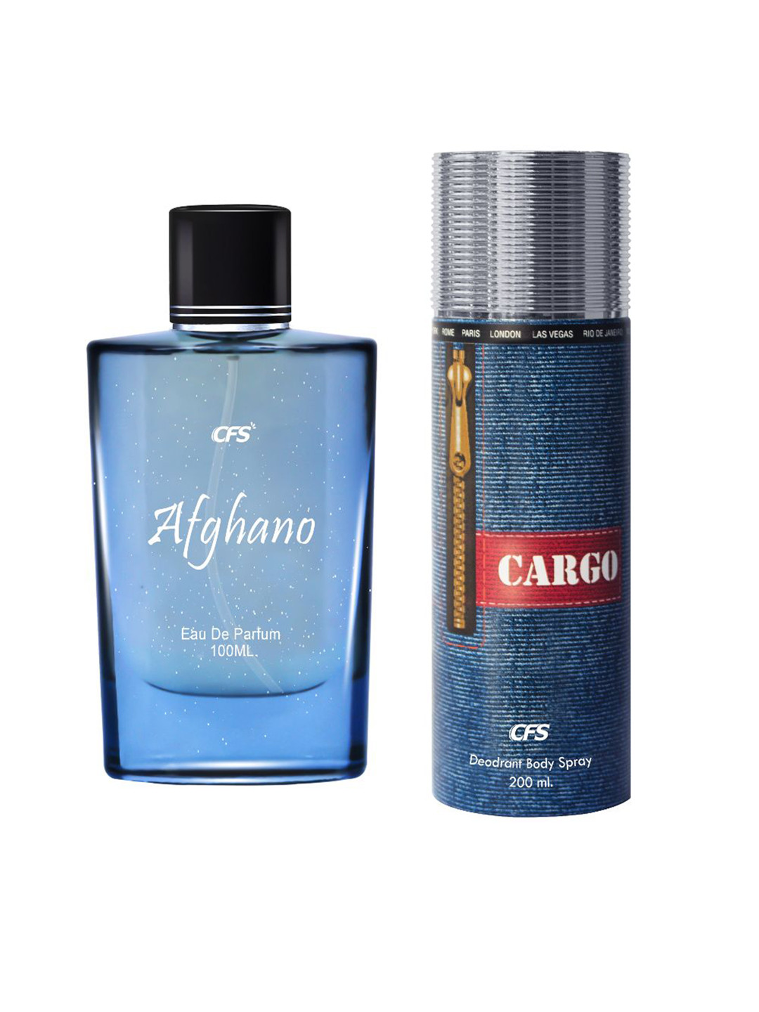 Buy CFS Men Set Of Afghano Eau De Parfum 100ml & Cargo Deodorant Body ...