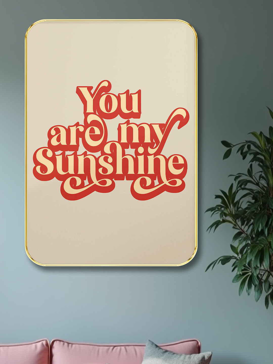 Buy SAF Brown & Yellow Slogan Wooden Painting Wall Art - Wall Art for ...