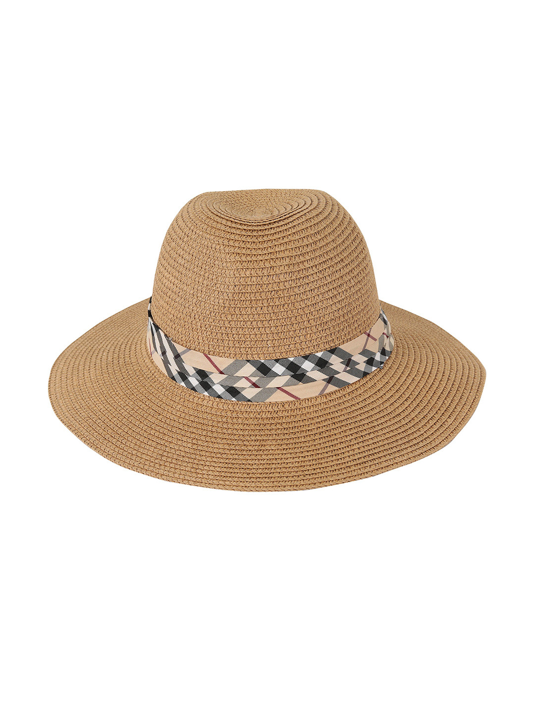 Buy FabSeasons Unisex Brown Self Design Sun Hat - Hat for Unisex ...