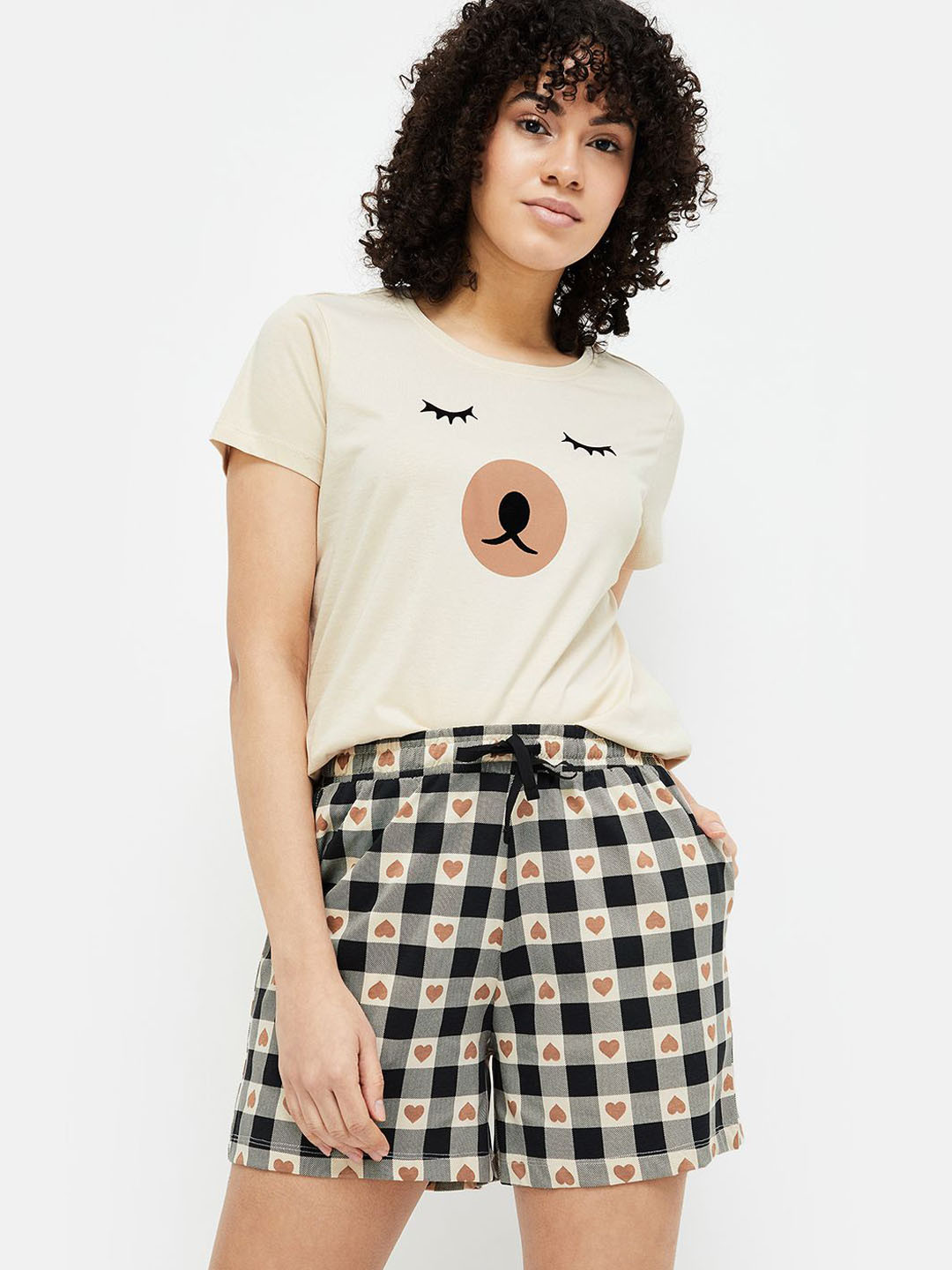 Buy Ginger By Lifestyle Women Printed Night Suit - Night Suits for ...