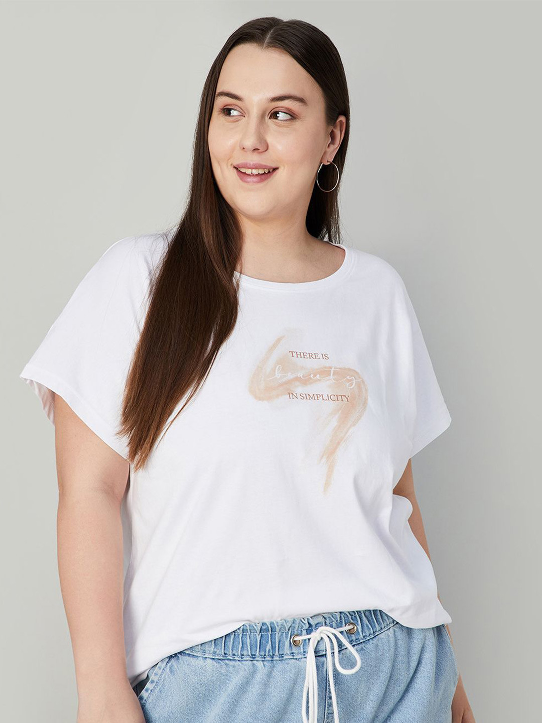 Buy Nexus By Lifestyle Extended Sleeves Cotton Top - Tops for Women ...