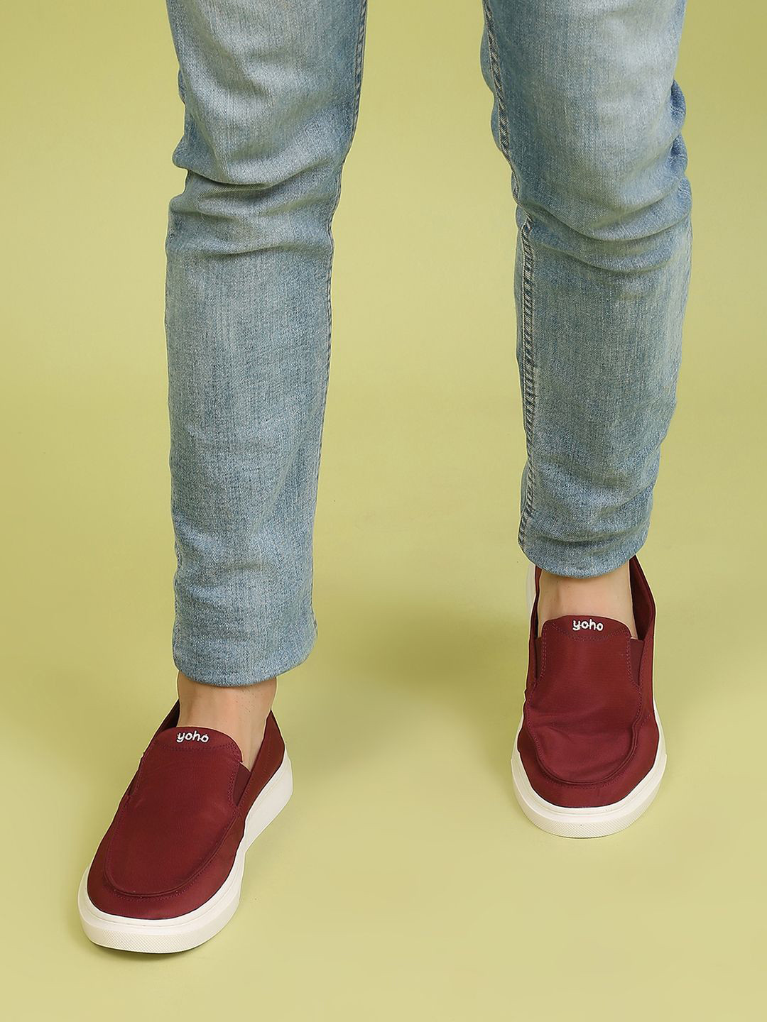 Buy Yoho Men Kite Breathable Slip On Sneaker - Casual Shoes for Men ...