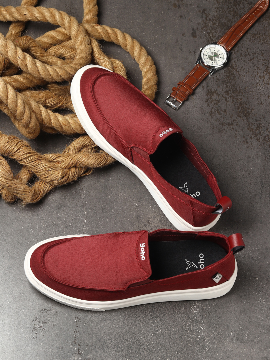 Buy Yoho Men Kite Breathable Slip On Sneaker - Casual Shoes for Men ...