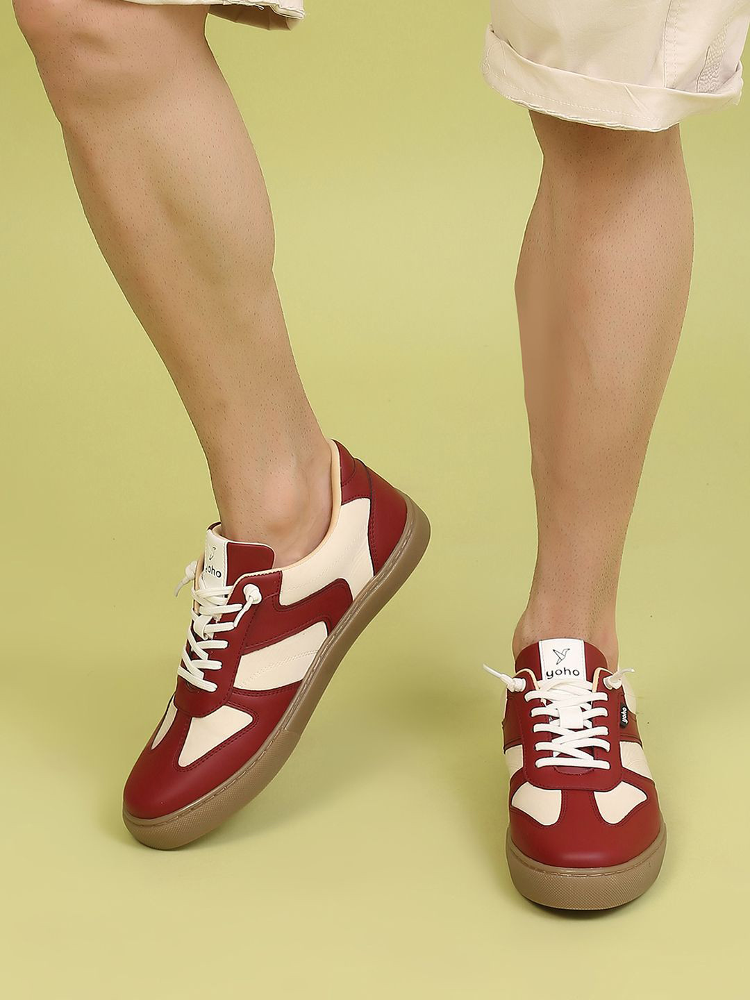 Buy Yoho Men Stride Trendy Colour Blocked Slip On Sneaker - Casual ...