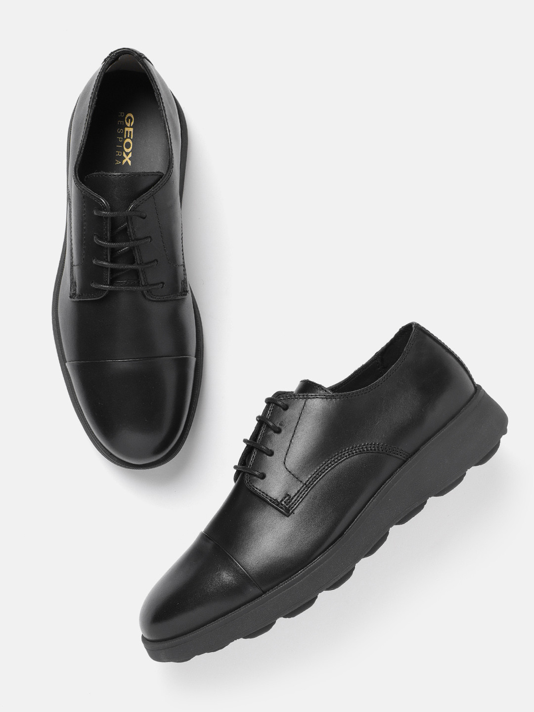 Buy Geox Men U Spherica EC10 D Leather Formal Derbys - Formal Shoes for ...