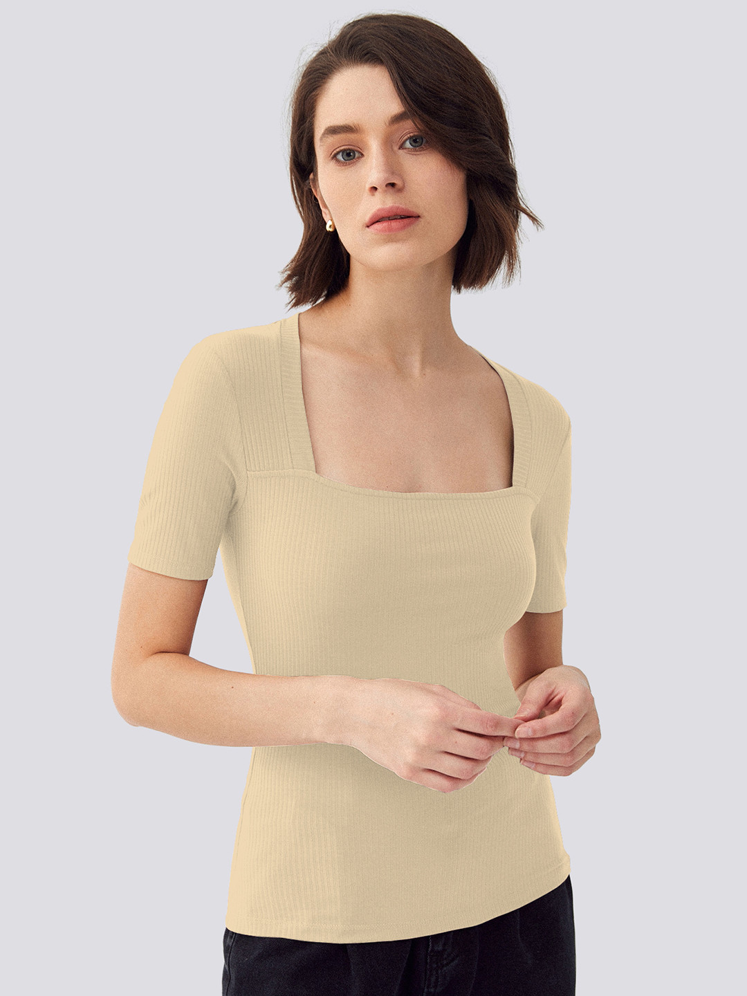 Buy BAESD Sheen Sheer Top - Tops for Women 30287774 | Myntra