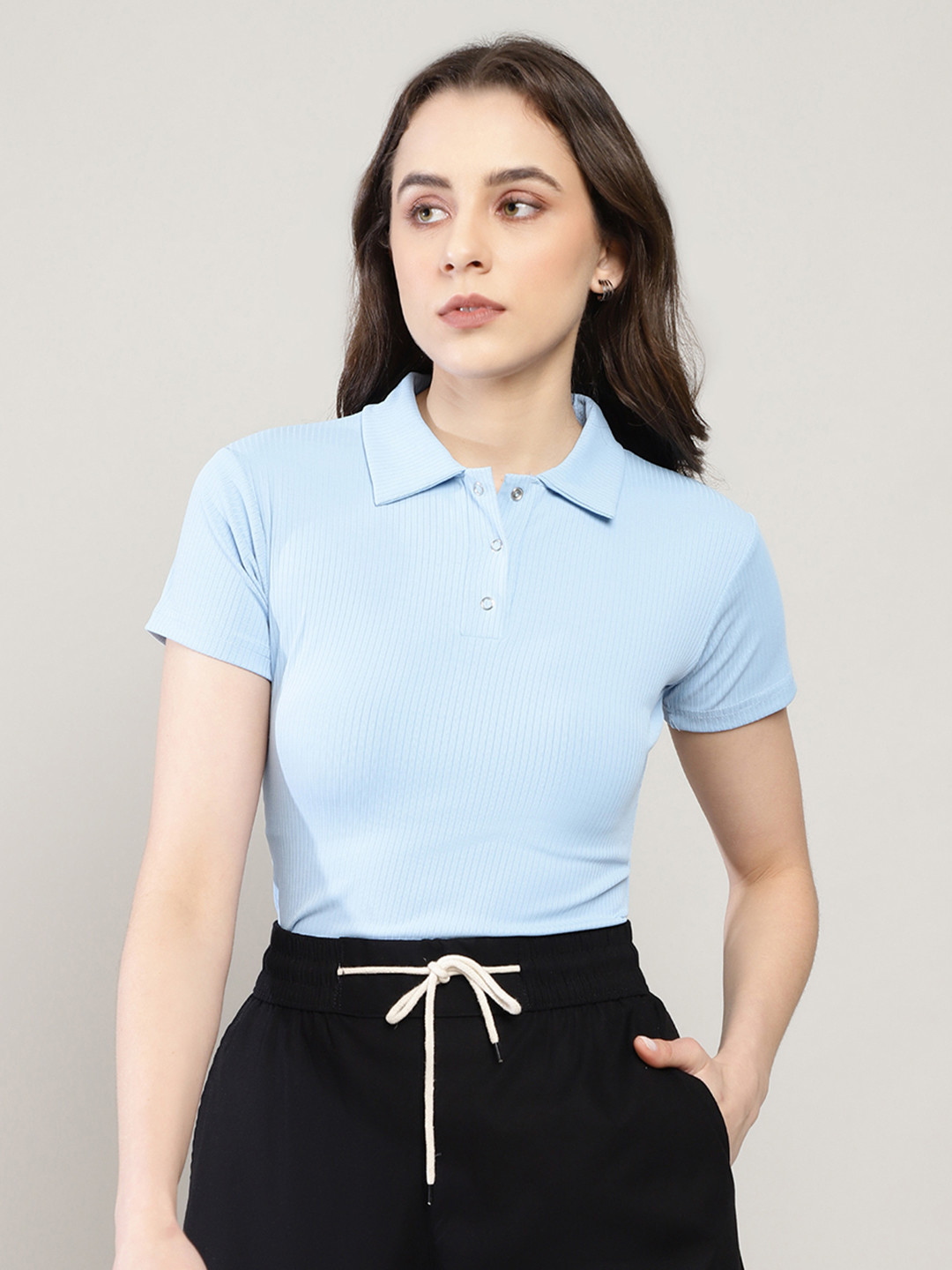 Buy BAESD Sheen Sheer Top - Tops for Women 30287776 | Myntra