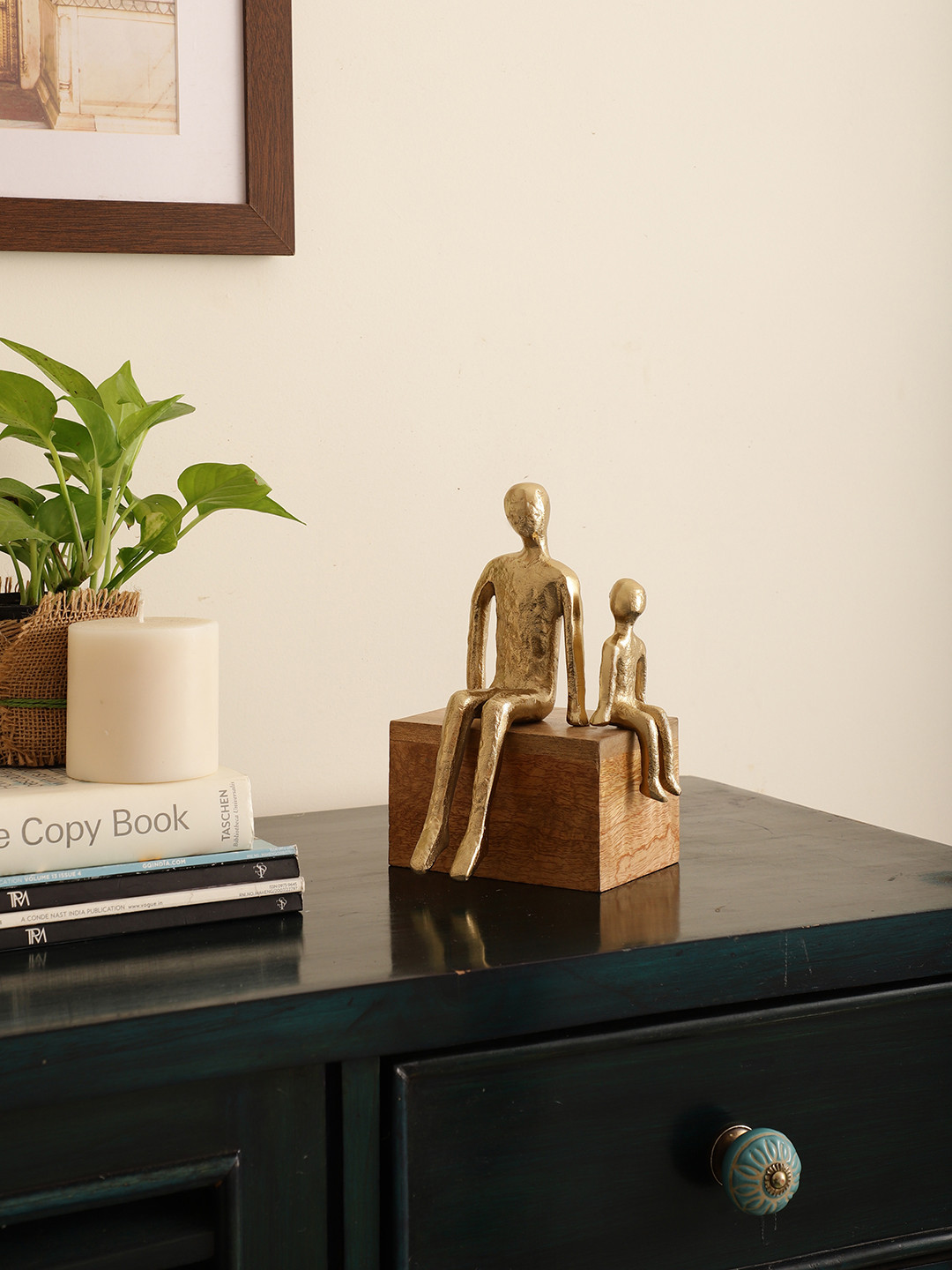 Buy Maison Modern Gold Toned Figurine Showpiece - Showpieces for Unisex ...