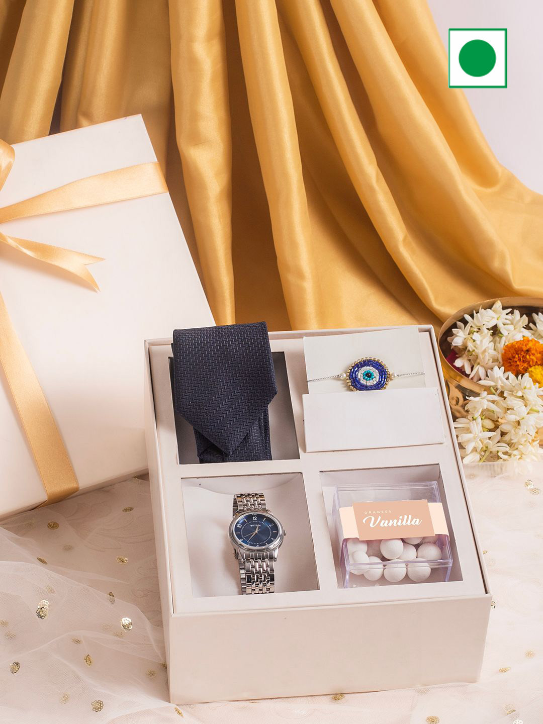 Buy Confetti Gifts Men Pack Of 4 Festive Gift Hamper - Rakhi Gift Set ...