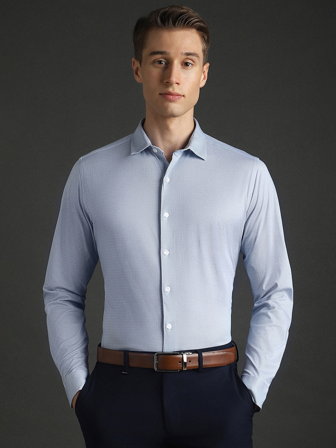 Buy Bergamo Men Slim Fit Opaque Casual Shirt - Shirts for Men 30291904 ...