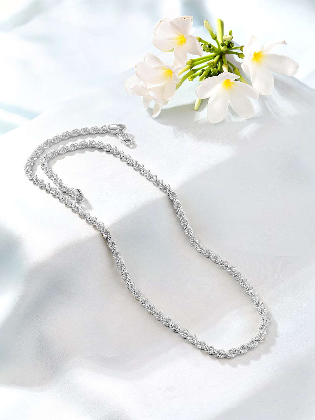 Buy Zavya Men 925 Sterling Silver Rhodium Plated Chain - Necklace And ...