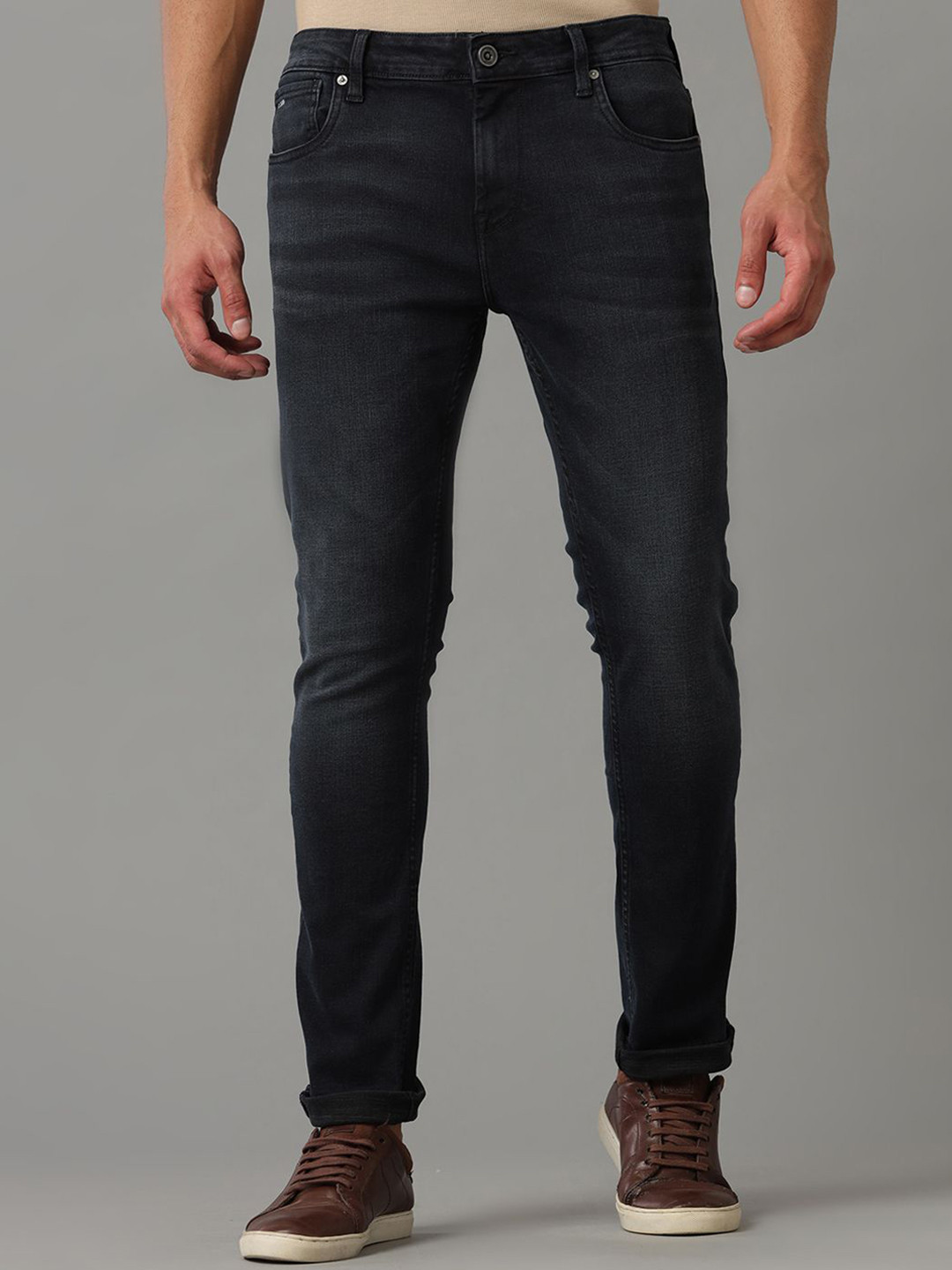 Buy Voi Jeans Men Slim Fit Mid Rise Comfort Stretchable Jeans - Jeans ...