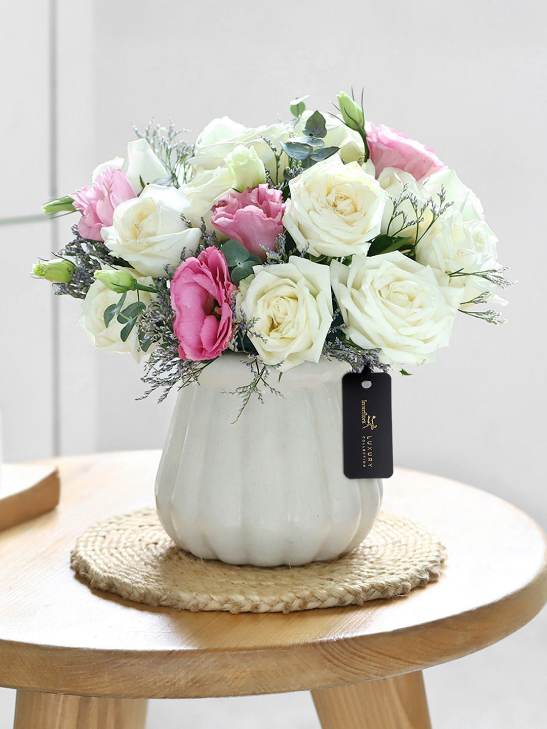 Buy Interflora 16 Pcs Mixed Fresh Flowers In Vase - Fresh Flowers for ...