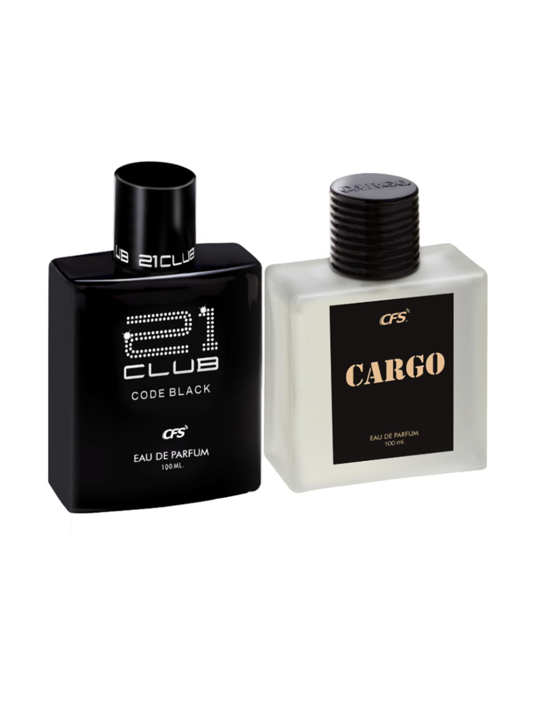 Buy CFS Set Of Code Black 21 Club & Cargo Black Long Lasting Eau De ...