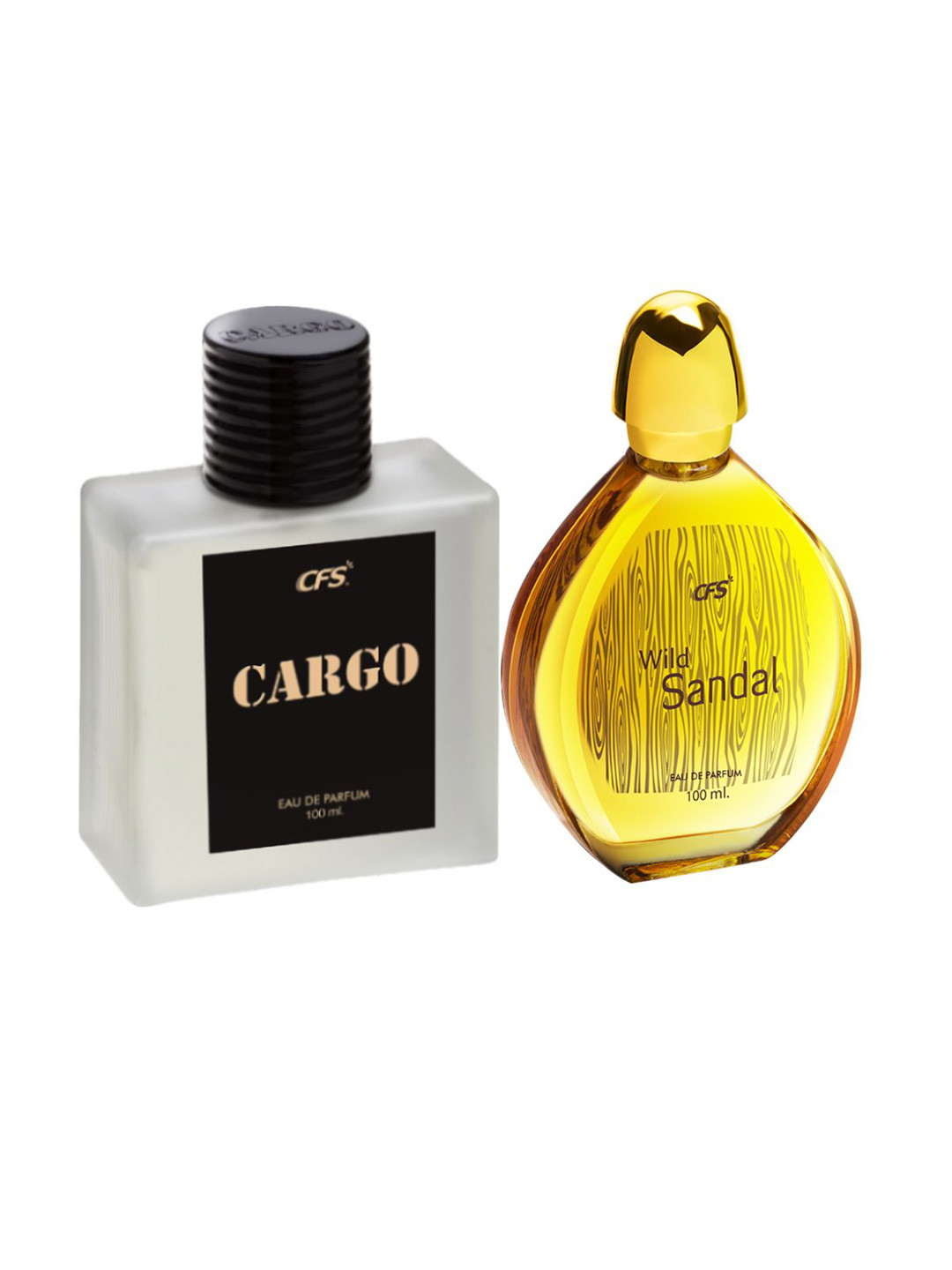 Buy CFS Set Of Cargo Black & Wild Sandal Long Lasting Eau De Parfum 100 ...