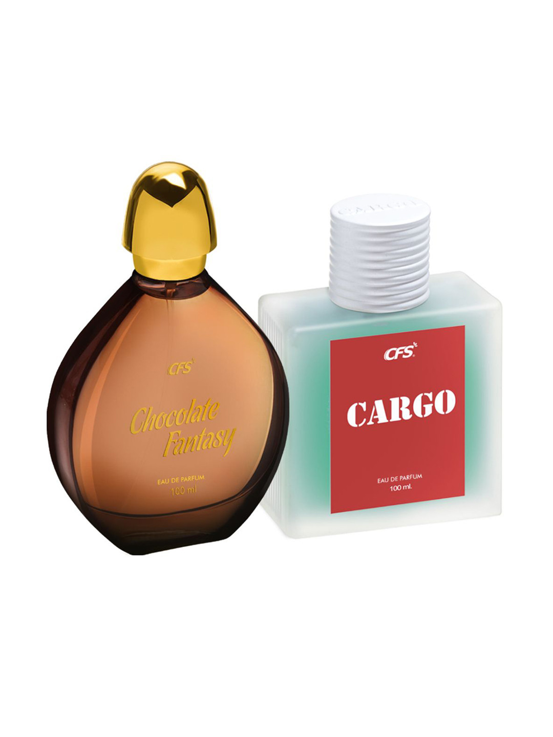 Buy CFS Chocolate Fantasy & Cargo Blue Set Of 2 Long Lasting Eau De ...