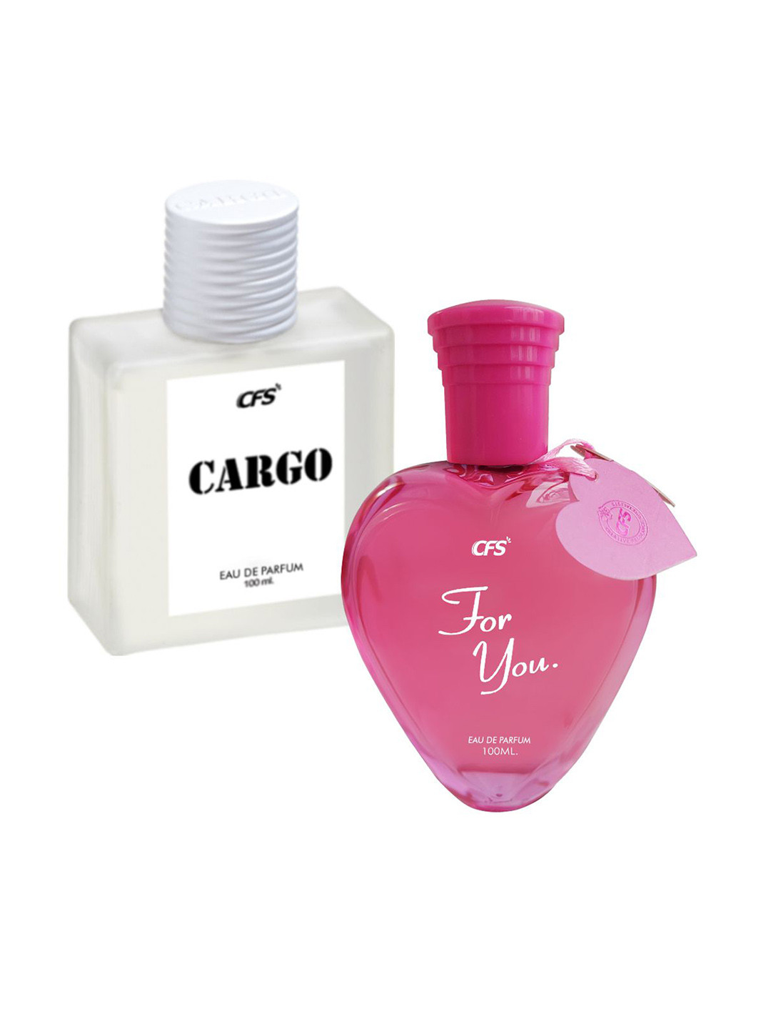 Buy CFS Cargo White & For You Set Of 2 Long Lasting Eau De Parfum 100ml ...