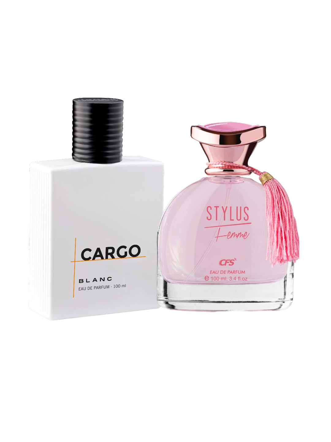 Buy CFS Cargo Blanc & Stylus Set Of 2 Long Lasting Eau De Parfum 100ml ...