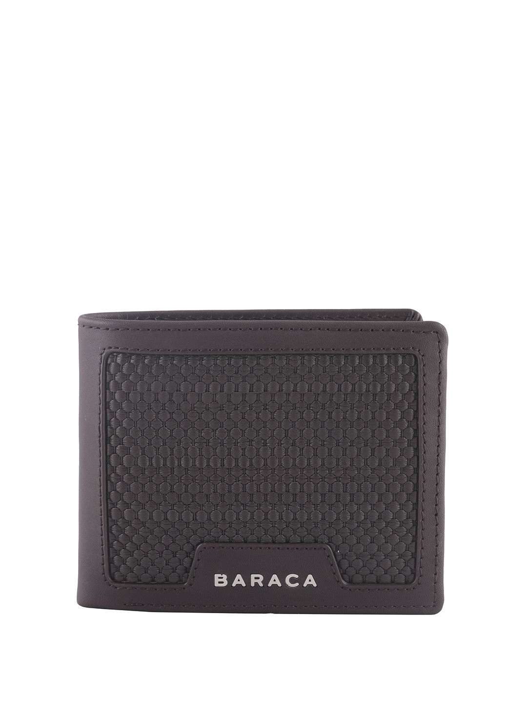 Buy Baraca Men Checked Leather Two Fold Wallet - Wallets for Men ...