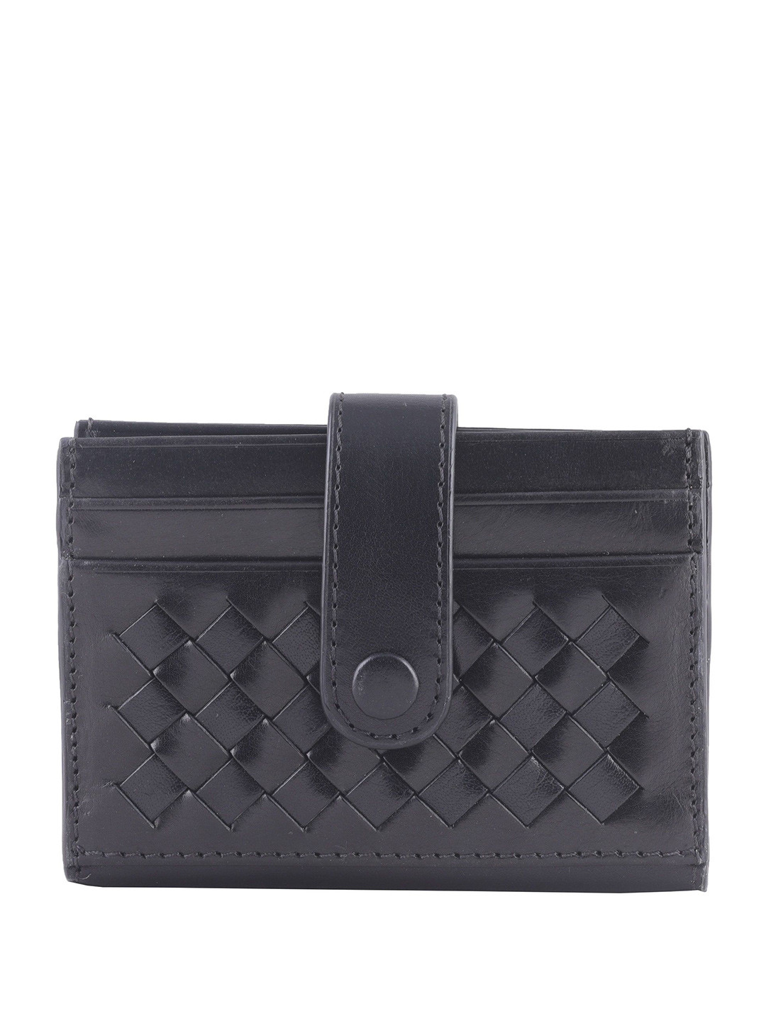 Buy Baraca Men Geometric Textured Leather Card Holder - Wallets for Men ...