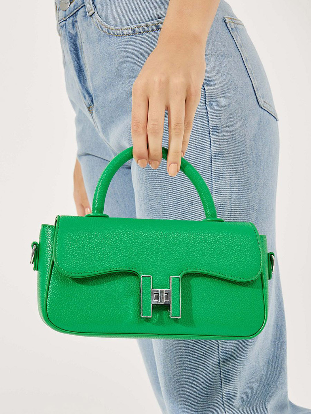 Buy Styli Textured Structured Handheld Bag - Handbags for Women ...