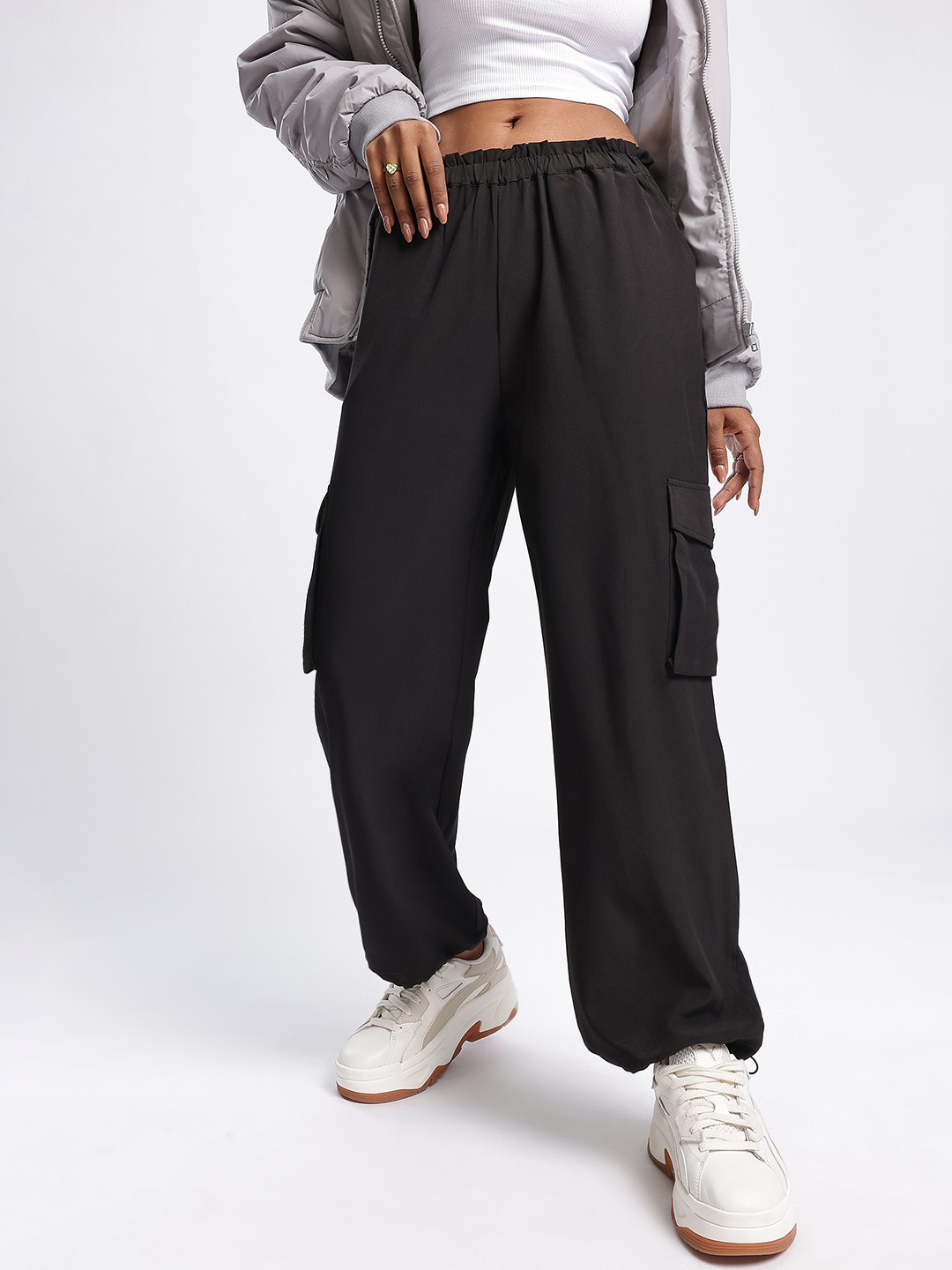 Buy DressBerry Women Comfort Toggled Cargo Track Pant - Track Pants for ...